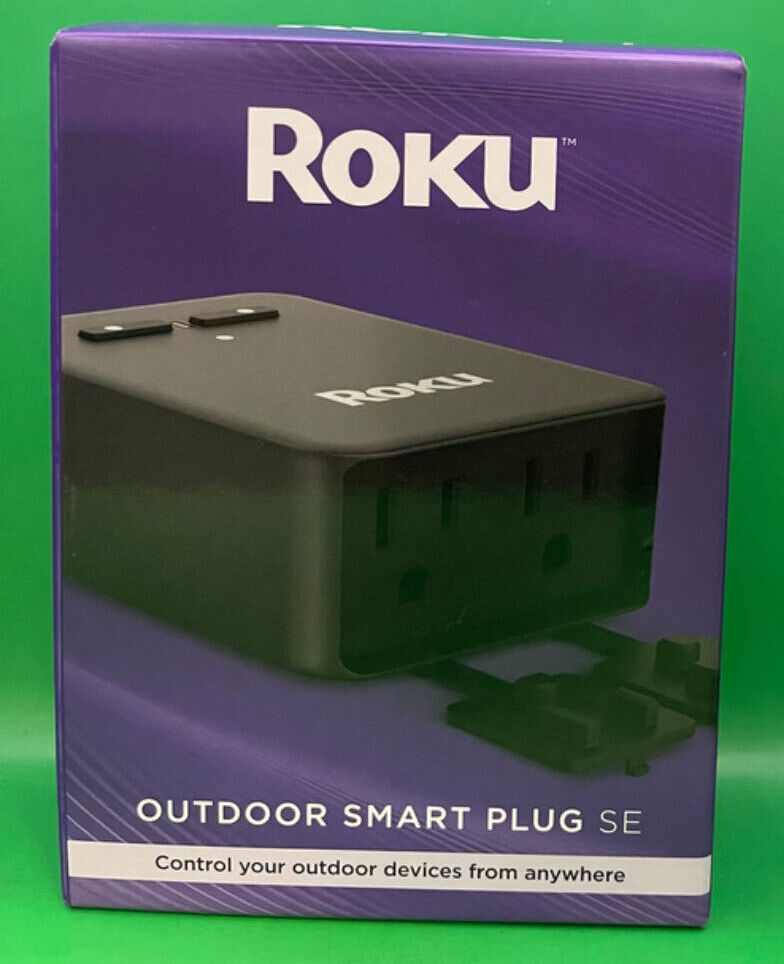 Roku PW1000R Smart Home Outdoor Smart Plug SE with Custom Scheduling ...