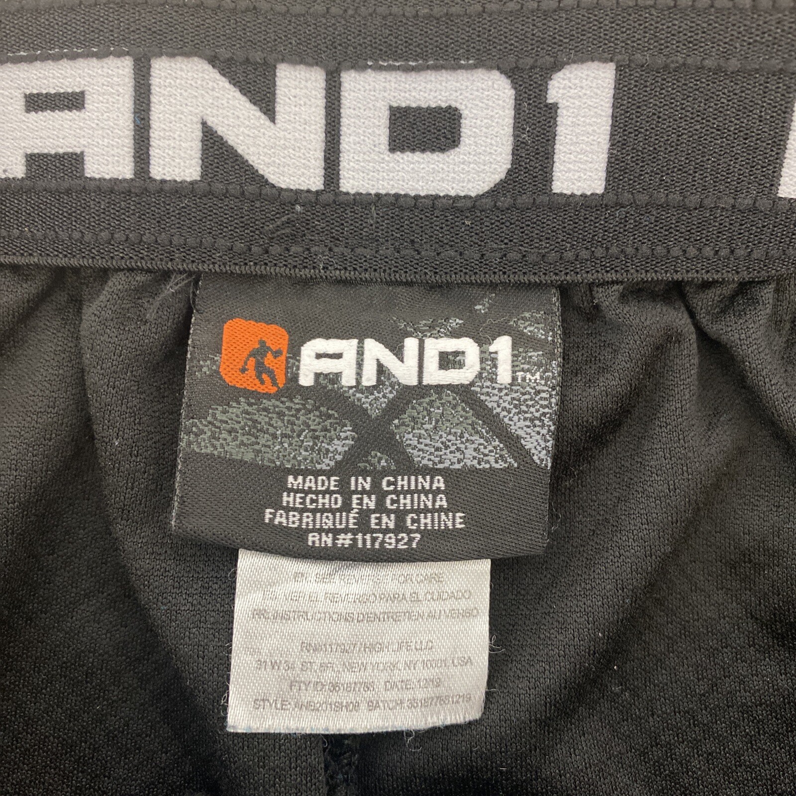 Vintage AND1 Basketball Shorts Black Mesh Nice Shape … - Gem