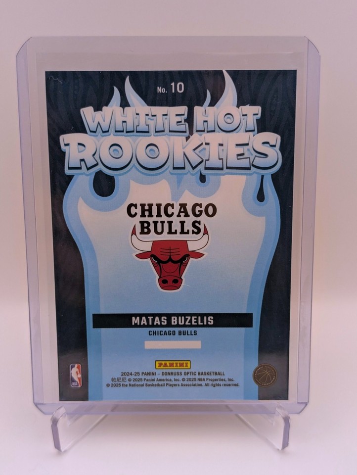 2024-25 Donruss Optic White Hot Rookies Matas Buzelis #10 RC Bulls | eBay