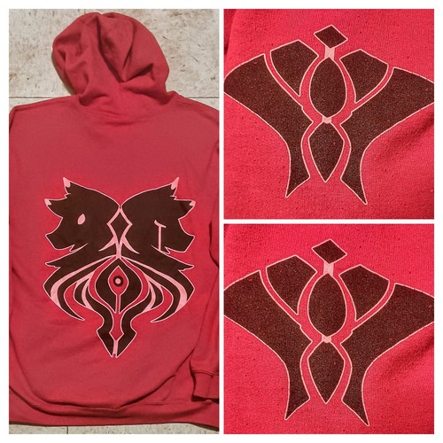 Aaron Lycan Red Hoodie APHMAU Anime Skate Surf Manga Mens Sz L 🔥 | eBay