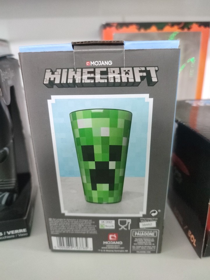 Minecraft Pixel Creeper Glass Bicchiere PALADONE PRODUCTS🇮🇹 Gioco Game ...