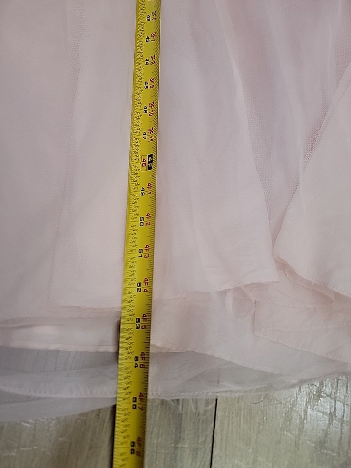 VTG 1950s Mid-Century Pink Chiffon/White Lace Cupcake Prom Party Dress ...