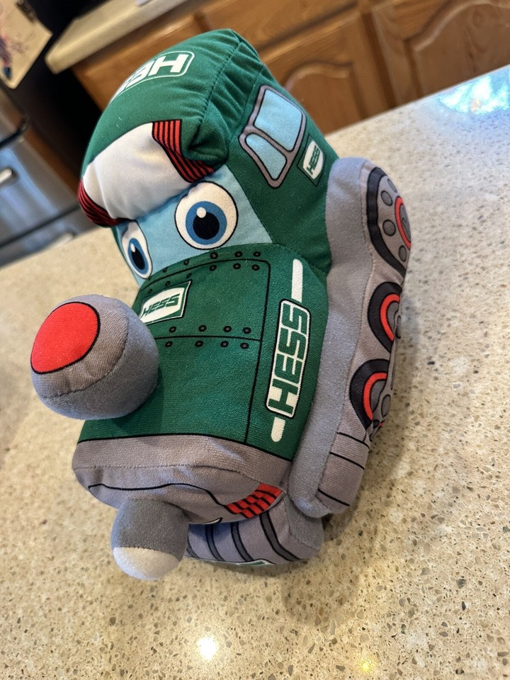 Hess Truck My Plush Choo-Choo Lights and Sounds Green Musical Train ...