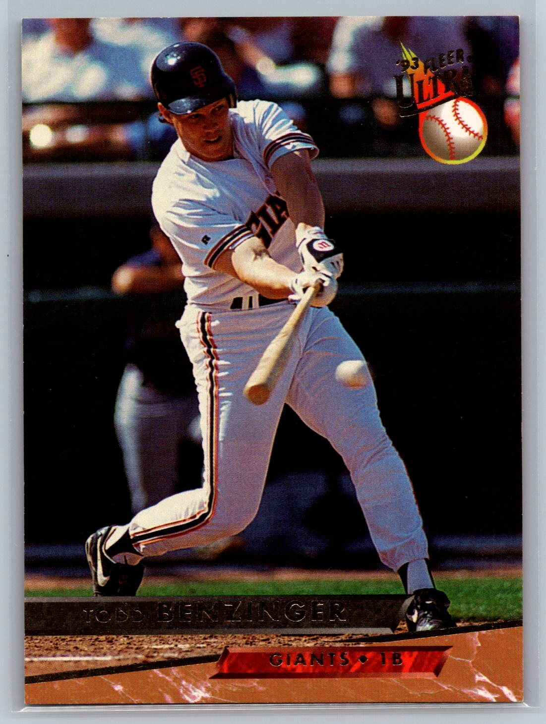 Todd Benzinger 1993 Ultra BASEBALL #481 San Francisco Giants | eBay