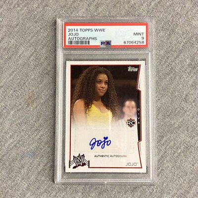 2014 Topps WWE Joseann Offerman "Jojo" Autographs PSA 9 MINT | eBay