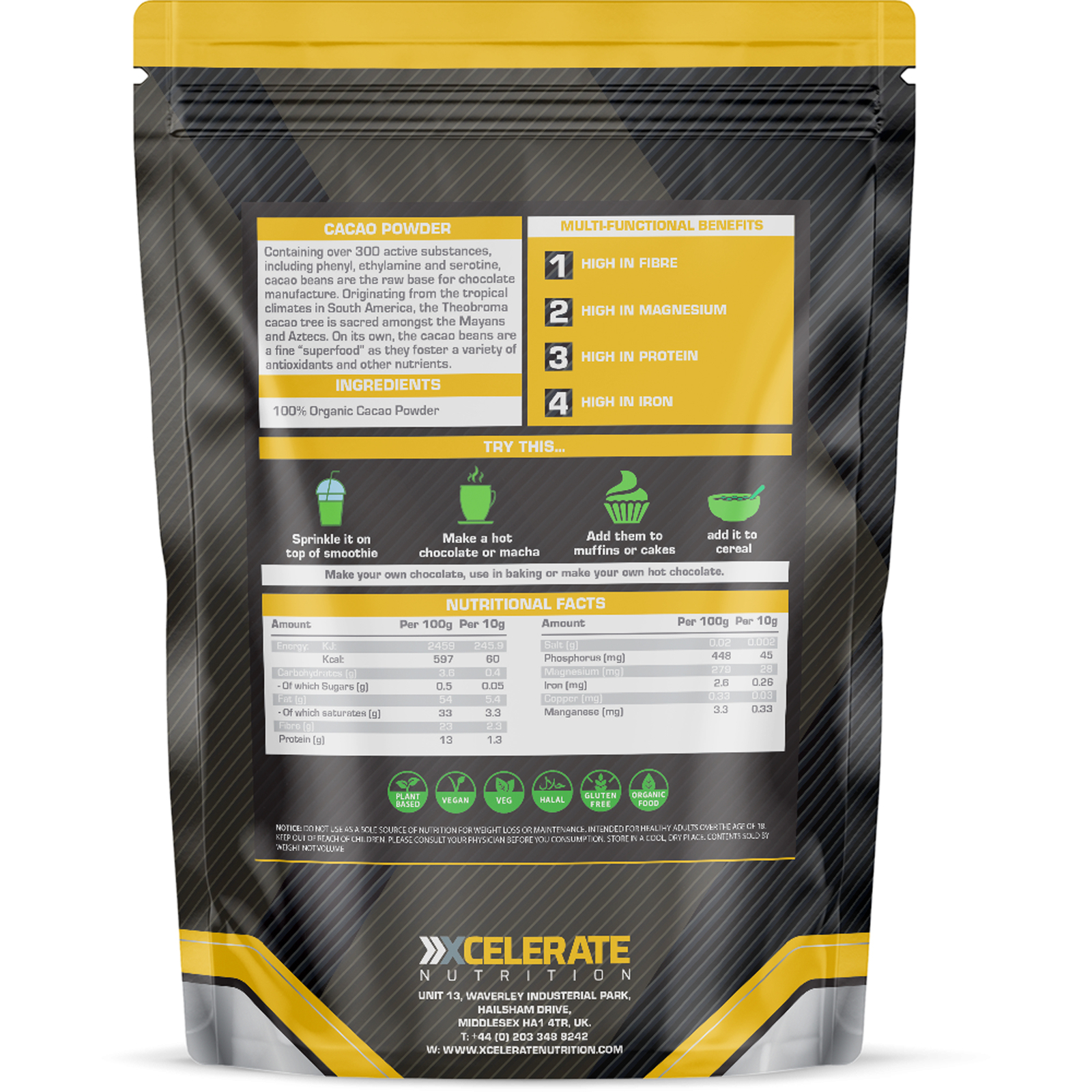 Organic Raw Cacao Powder High Quality Peruvian Cocoa / Criollo ...