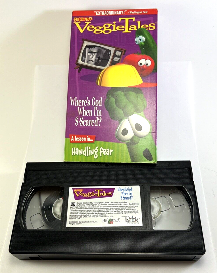 VeggieTales Where's God When I'm Scared Handling Fear VHS Christian ...