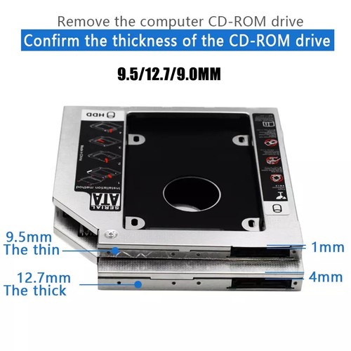HDD Universal CD/DVD Caddy SATA to SATA Hard Drive-Adapter For Laptop ...