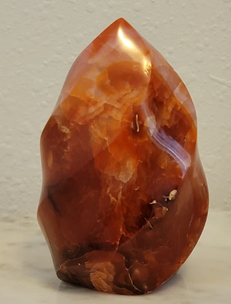 4OZ Mini Carnelian Crystal Flame Tower Natural Red Gemstone Flame Stone ...