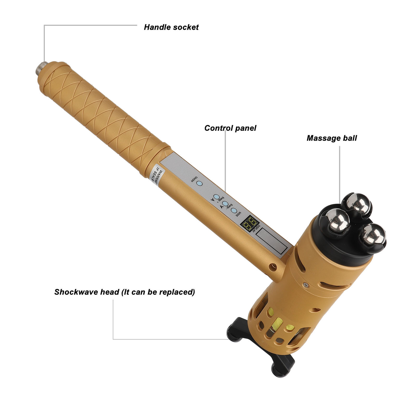 (US Plug)Shockwave Massaging Machine Reduce Soreness Massaging ...