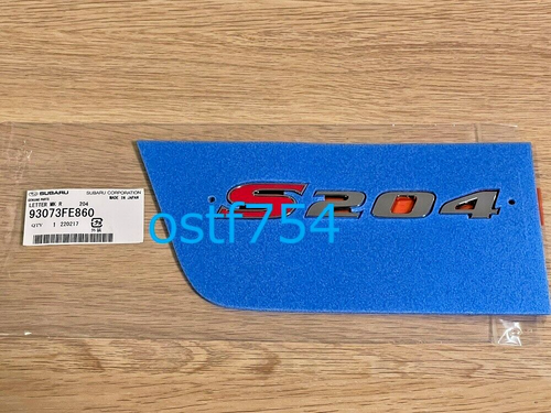 Subaru Genuine Impreza WRX STi S204 Logo Rear Emblem Badge 93073FE860 ...