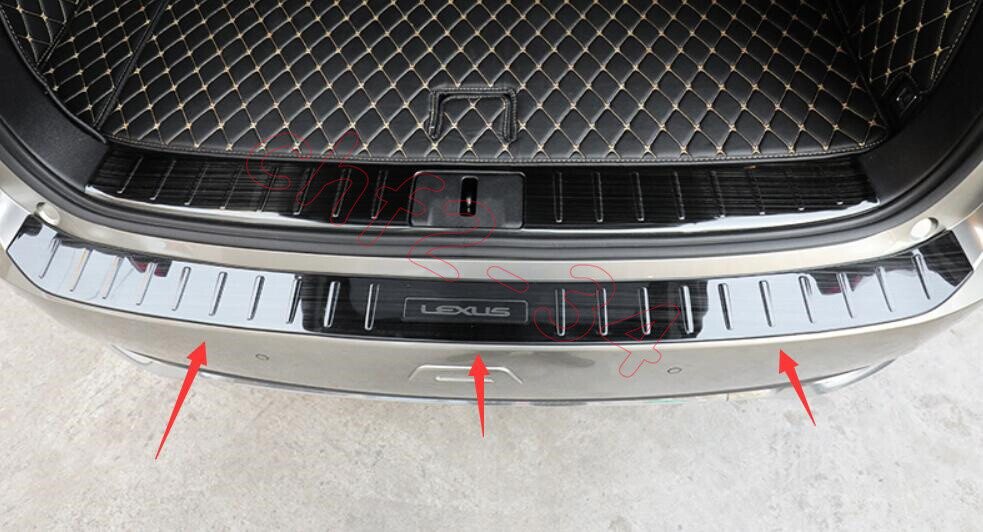 Fit For Lexus RX350 RX450 2020-2022 Black Steel Rear Bumper Protector ...