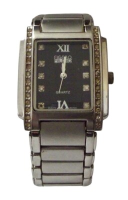 Figaro Milano Wrist Watch Ladies Silver-Tone Quartz Black Dial ...