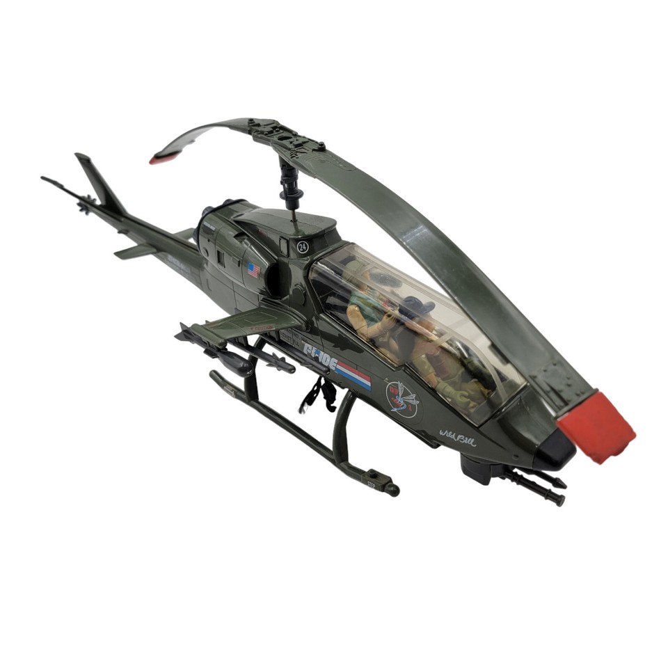 1983 GI Joe DRAGONFLY Assault Copter w/ WILD BILL Figure COMPLETE ARAH ...