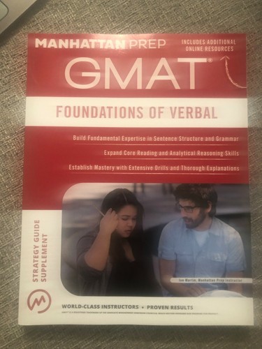 Manhattan Prep Gmat Strategy Guides: GMAT Foundations of Verbal by ...