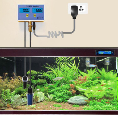 Aquarium water quality detector TDS&PH Monitor Fish Tank PH Tester ...