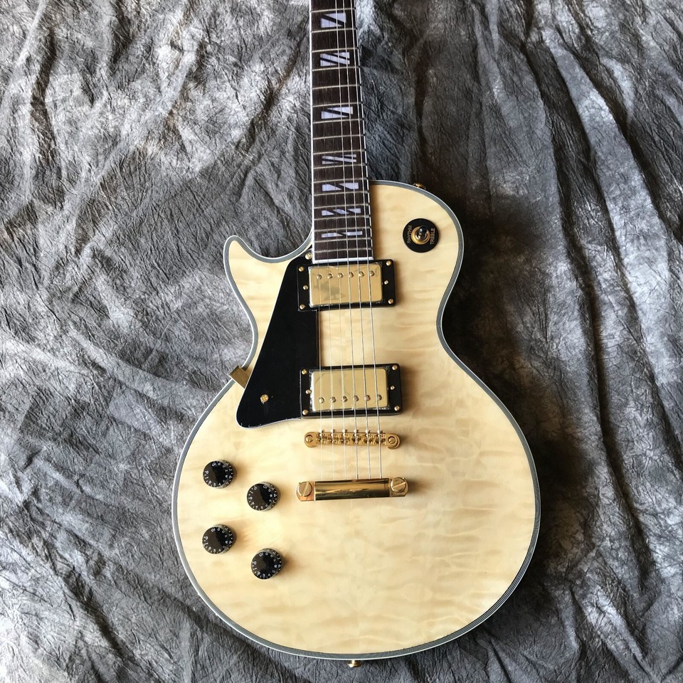 Left-Handed Version Custom 6-String Electric Guitar Gold Hardware Free ...