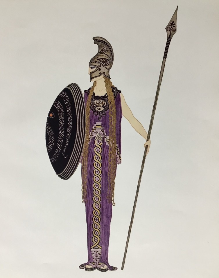 Erte Athena Custom Framed Print FREE SHIPPING | eBay