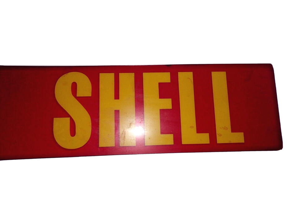 Original Shell Oil Co. Gas Station street price Sign insert 43"x6.5 ...