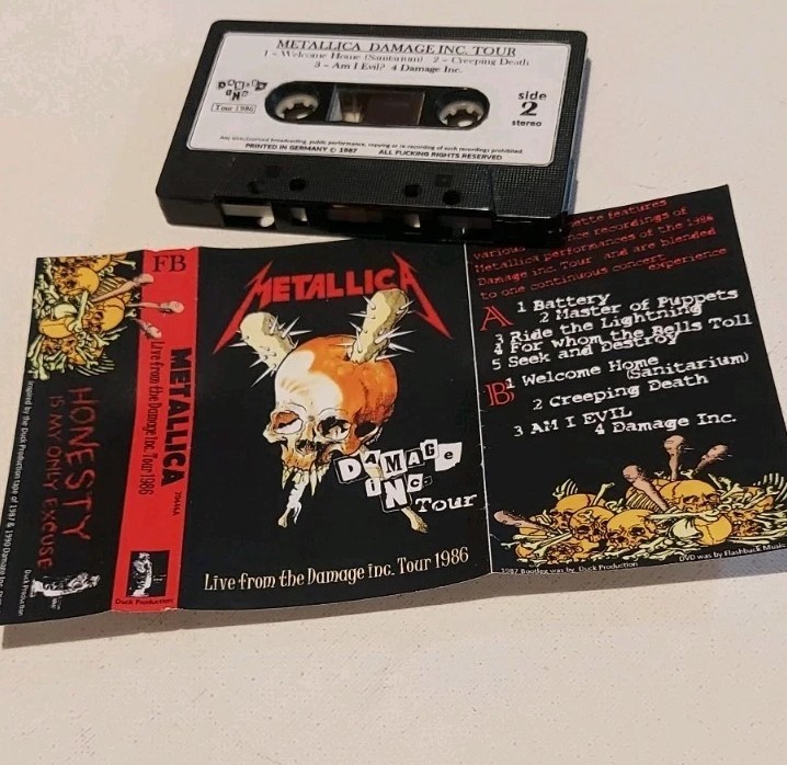 METALLICA - Damage Inc Tour 1986 Live Audio Tape Tribute | eBay