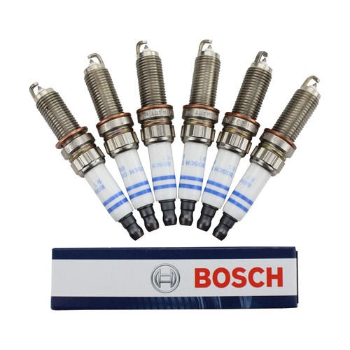 Bosch OE Fine Wire Double Iridium Set of 6 Spark Plugs .7mm Gap For ...