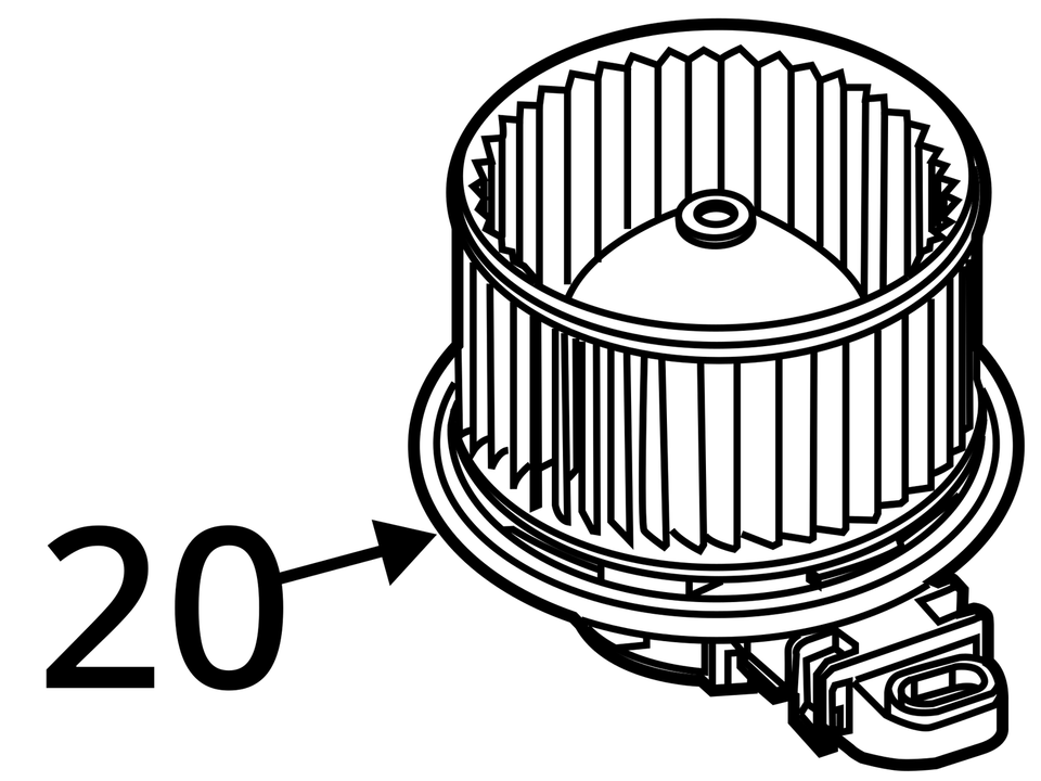 2012-2019 Ford Taurus Heater Rear Ac Blower Motor ZATNV | eBay