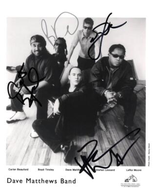 Dave Matthews Band x4 Signed Autograph 8x10 Promo Photo - Boyd Tinsley ...