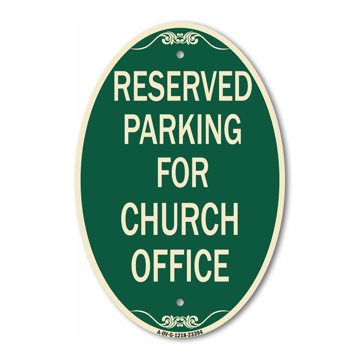 Reserved Parking Signs Church
