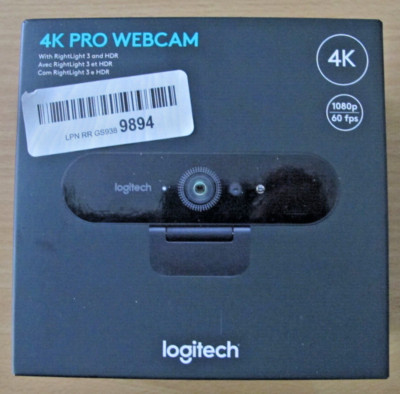 Logitech 4K Pro 4K 1080p 720p Webcam Noise-Canceling Mic PC/MAC 960 ...