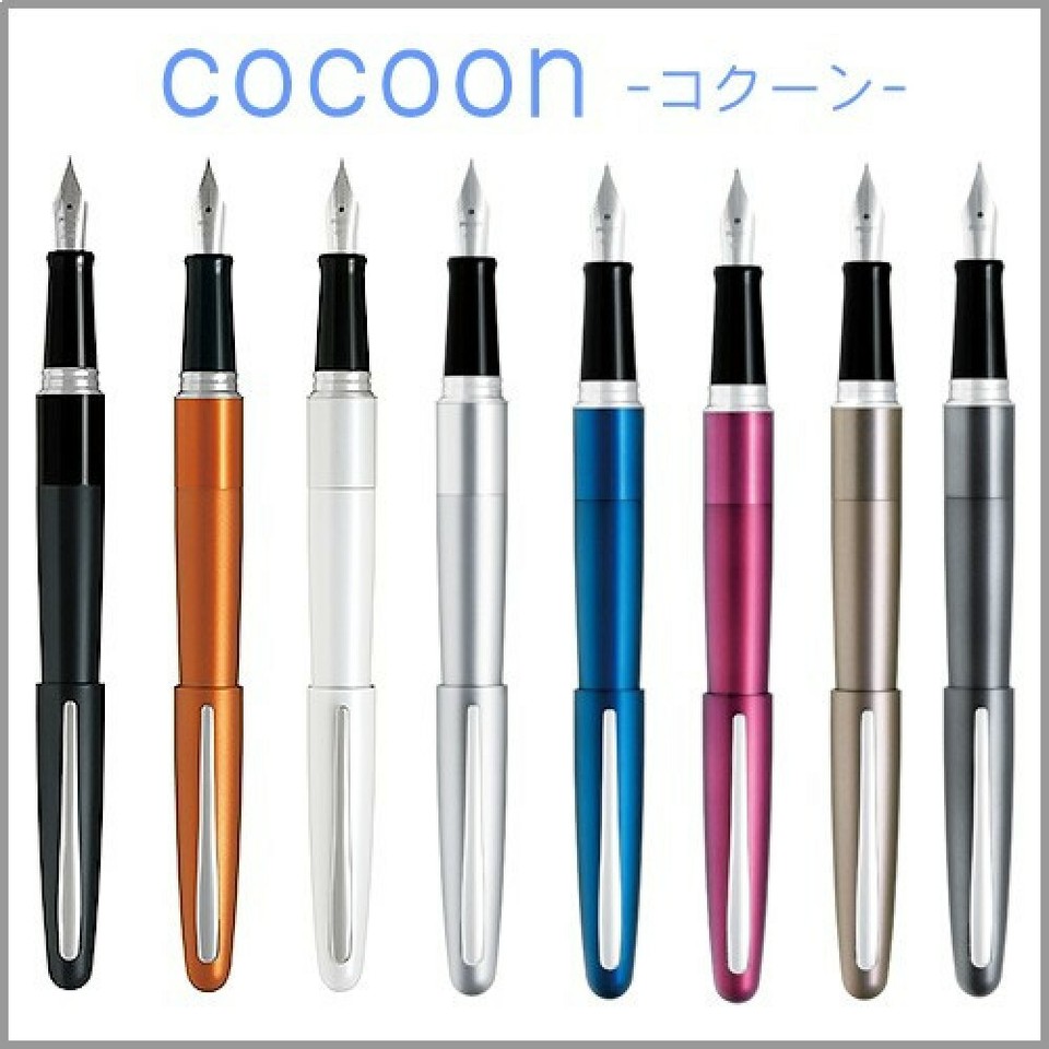 Pilot Namiki Cocoon Fountain Pen Titanium Fine Nib FCO-3SR-TI-F | eBay