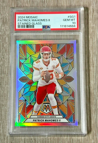 2024 Panini Mosaic Patrick Mahomes II Stained Glass #SG1 PSA 10 KC ...