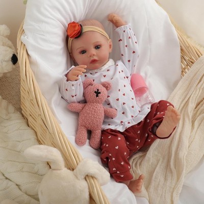 Real Life Like Reborn Baby 18 Inch Realistic Newborn Doll Girl ...