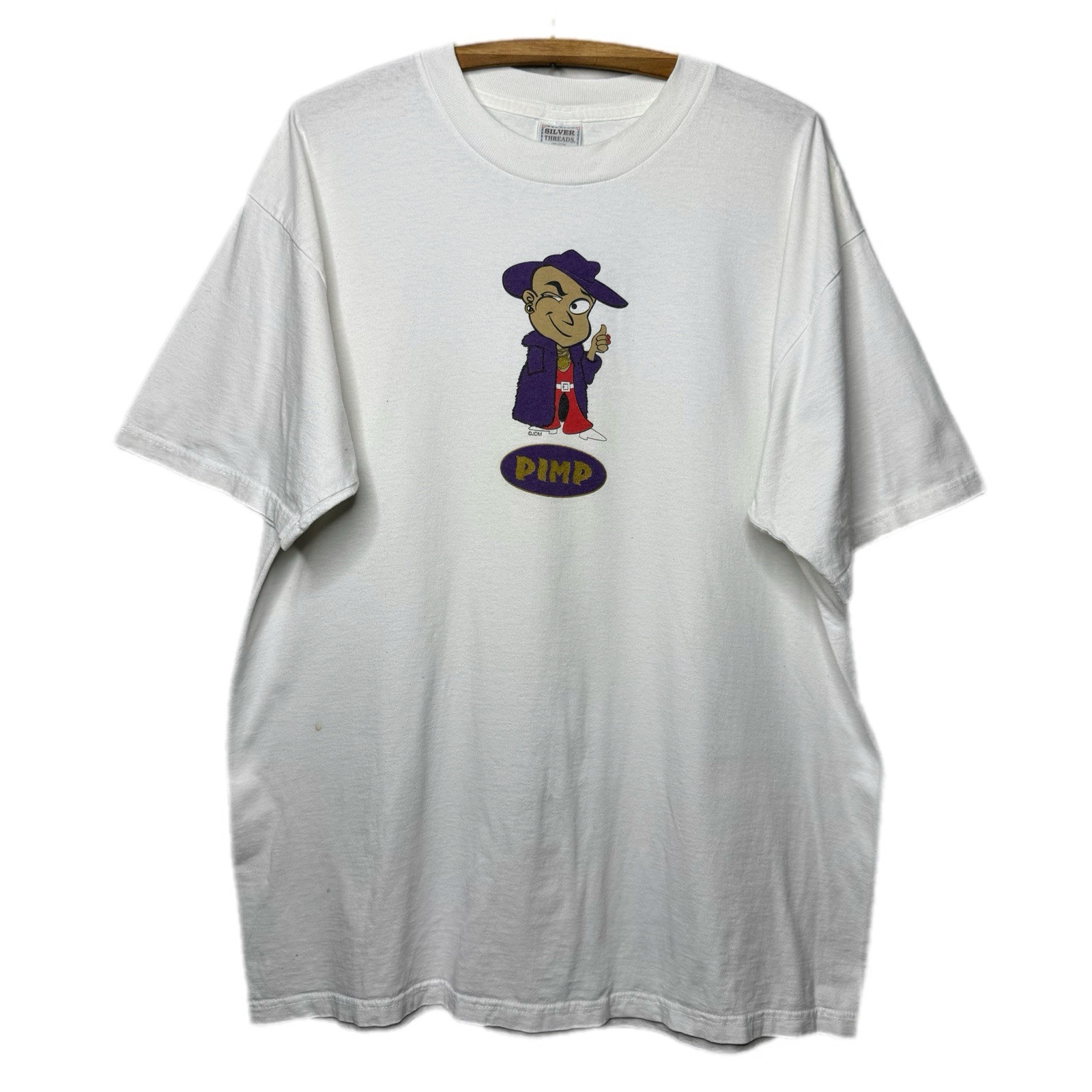 Vintage 1990s Pimp Cartoon Character Funny Graphic Sh… - Gem