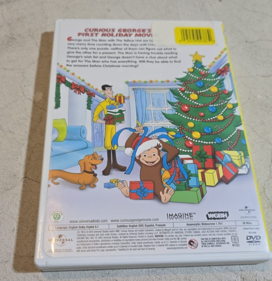 Curious George: a Very Monkey Christmas (DVD, 2009) Kids George TV Show ...