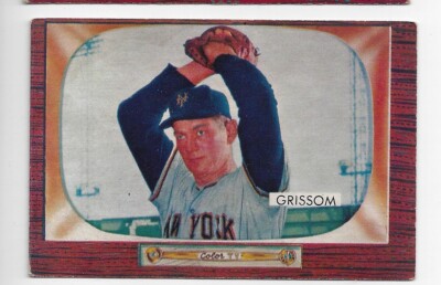 Marv Grissom 1955 Bowman ML Baseball Trading Card # 123 Giants LB | eBay