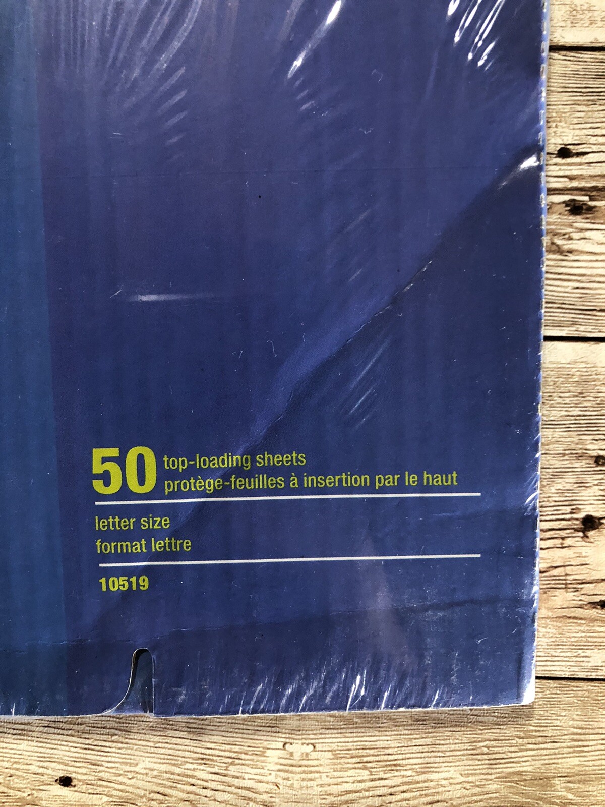 STAPLES 50 Medium-Weight Top-Loading Clear Sheet Protectors Letter Size ...