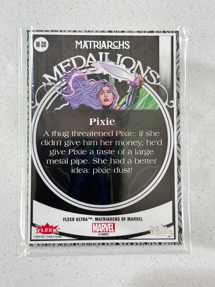 PIXIE 2024 Upper Deck Fleer Ultra Matriarchs of Marvel MEDALLION | eBay