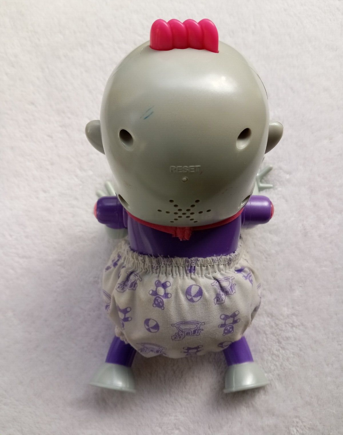 2001 Hasbro Tiger Sega Toys Robo Baby Interactive Purple Diaper Bib ...