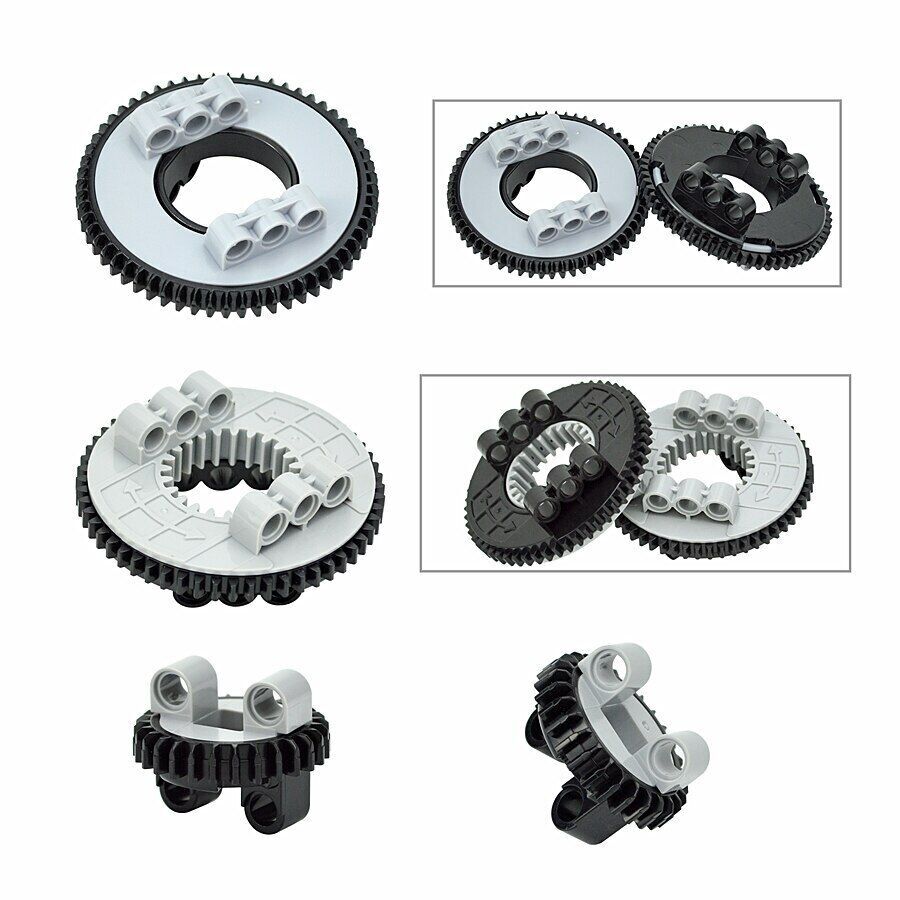 Turntable Rotating gears Technic 18939 48452 for Lego Kits DIY Building ...