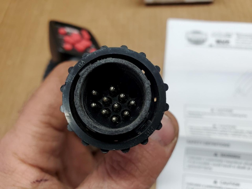 NOS Western Handheld Round 10 pin V-Plow Controller Snow 9 button 96462 ...