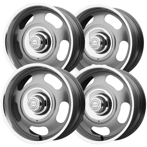 (Set of 4) American Racing VN506 17x9 5x4.75"/5x5" +0mm Gunmetal Wheels ...