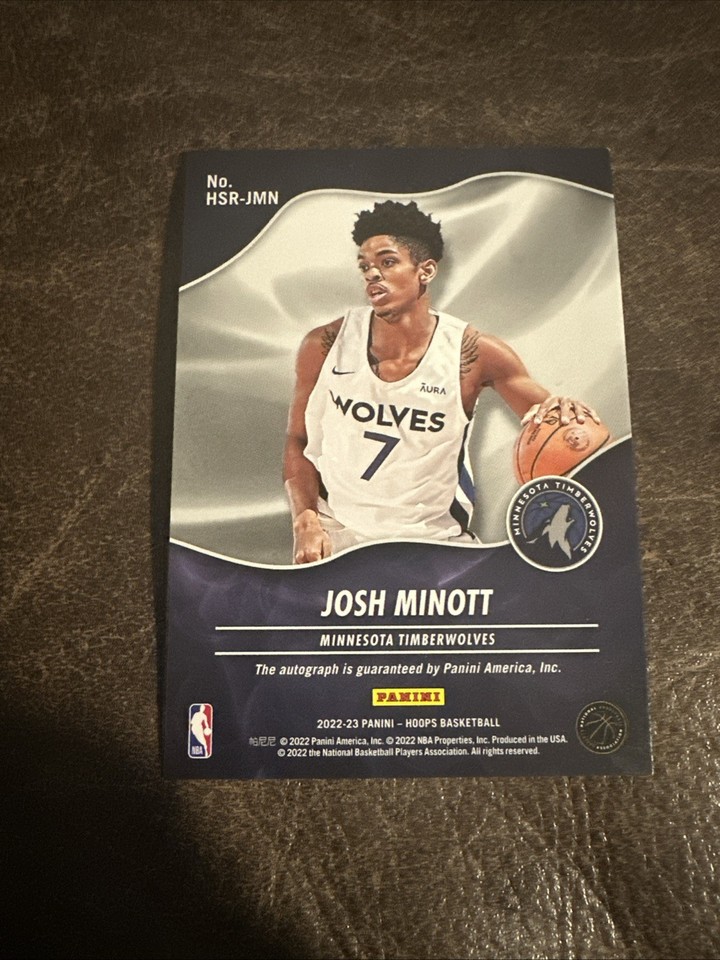 JOSH MINOTT 2022-23 Panini NBA Hoops HOT Signatures Autograph Rookie | eBay
