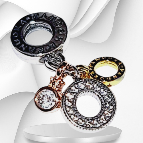 Pandora Triple Monogram & Logo Sterling Silver Charm 799044C01 US ...