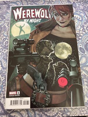 WEREWOLF BY NIGHT #1 ADAM HUGHES VARIANT COVER C 2023 elsa bloodstone ...