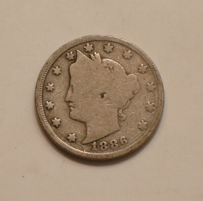 1886 Liberty V Nickel KEY DATE COIN | eBay