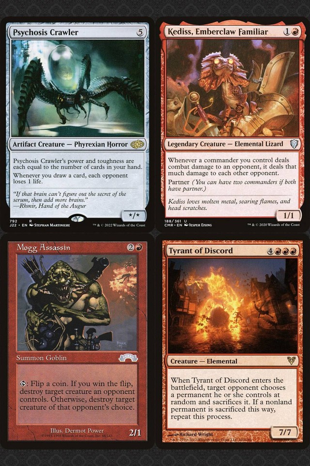 Okaun, Eye of Chaos & Zndrsplt, Eye of Wisdom Commander Deck Coin Flip ...