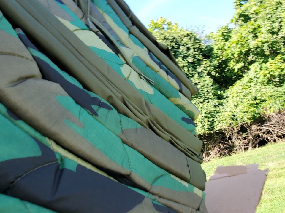 Made in USA Army USMC Military Woodland Camo Poncho Liner WOOBIE Army ...