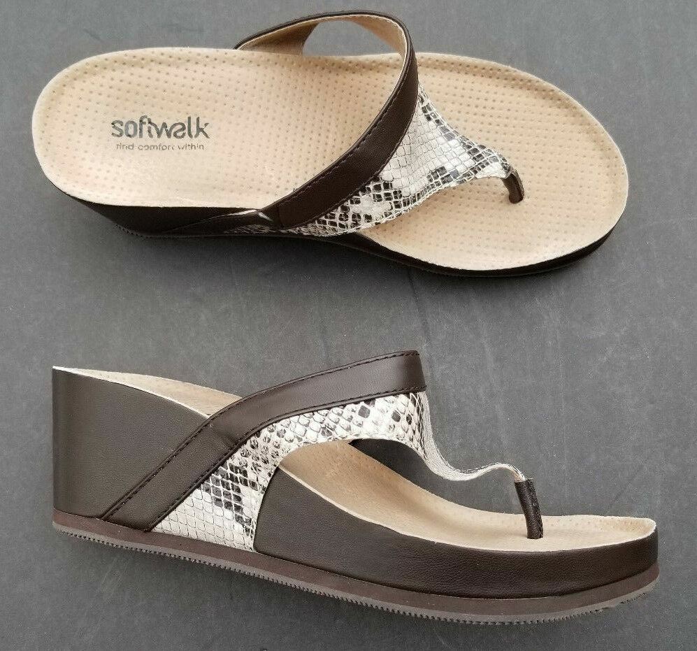 Softwalk Sandals Thong Wedge Shoes 7.5 W | eBay