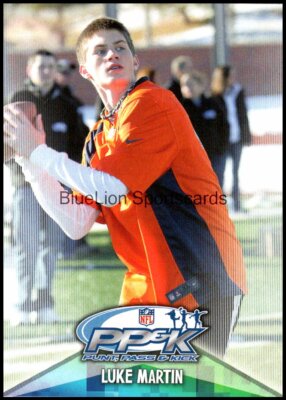 2014 Topps Punt Pass and Kick Champions #19 Luke Martin | eBay