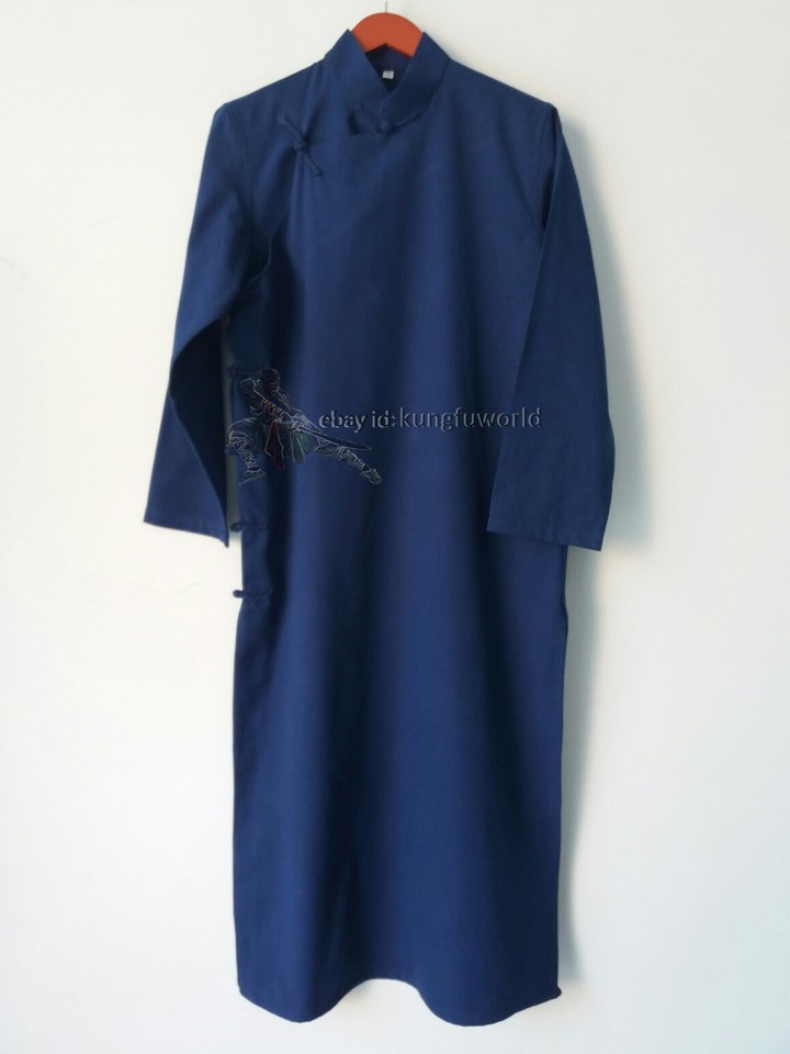 Cotton Wing Chun IP Man Robe Cheongsam Tai chi Kung fu Suit Martial ...